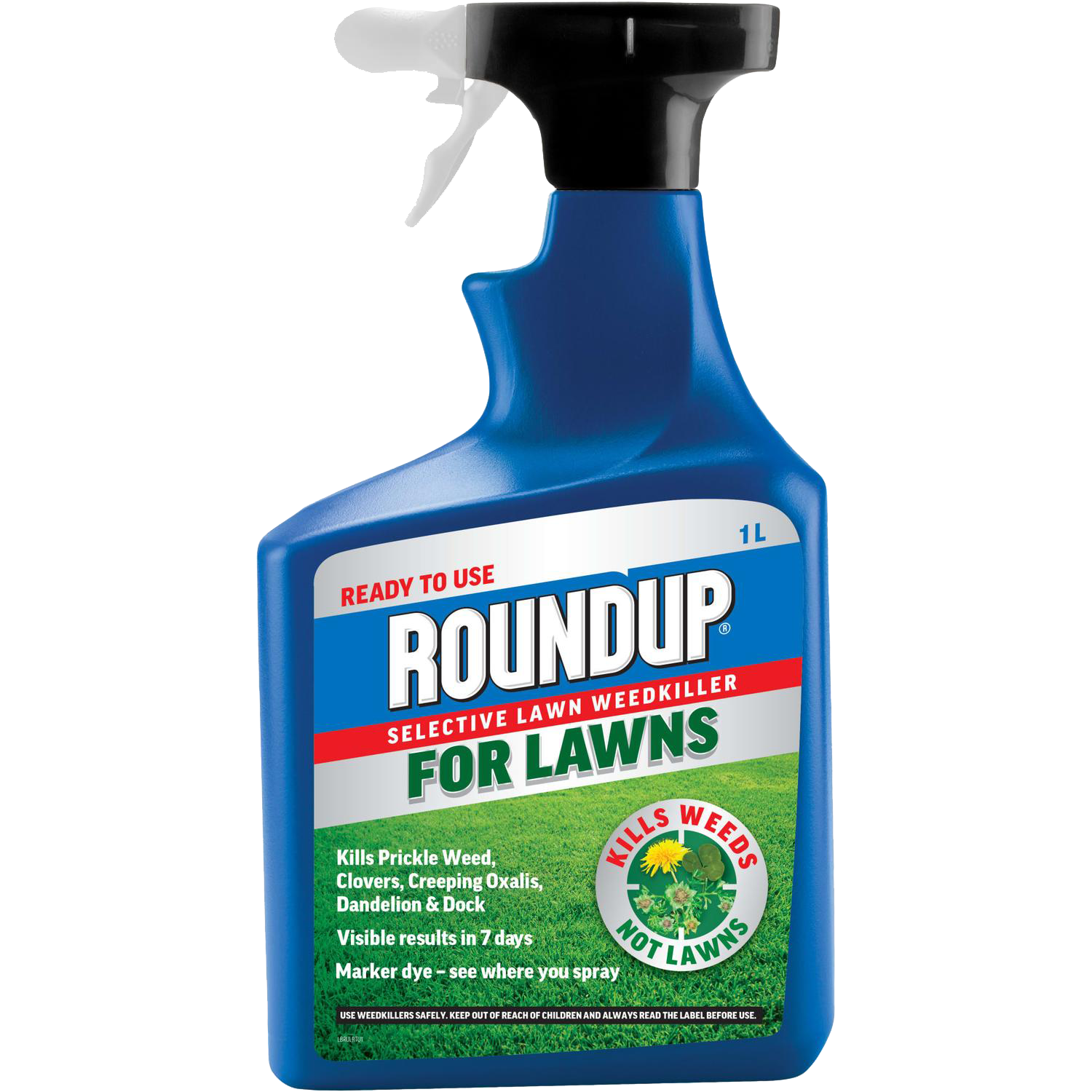 Roundup Lawns Weedkiller Ready to Use - 1L